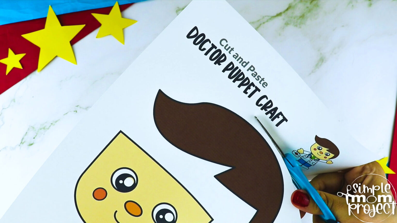 Printable Doctor Paper Bag Puppet Template – Simple Mom Project