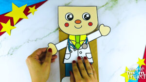 Printable Doctor Paper Bag Puppet Template – Simple Mom Project