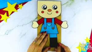 Printable Farmer Paper Bag Puppet Template – Simple Mom Project