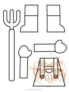 Printable Farmer Paper Bag Puppet Template – Simple Mom Project