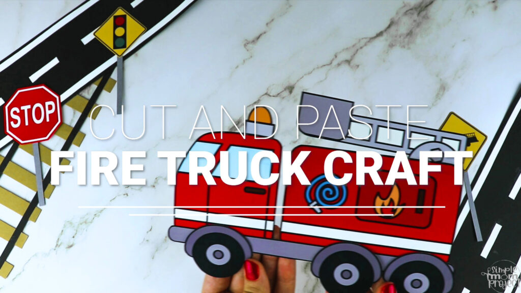 Printable Fire Truck Craft Template – Simple Mom Project