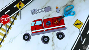 Printable Fire Truck Craft Template – Simple Mom Project