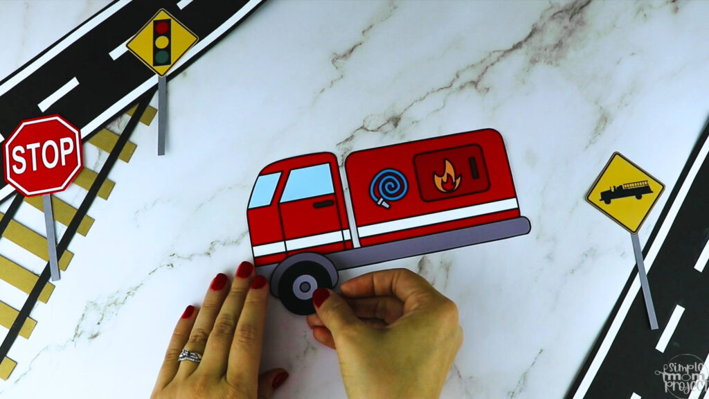 Printable Fire Truck Craft Template – Simple Mom Project