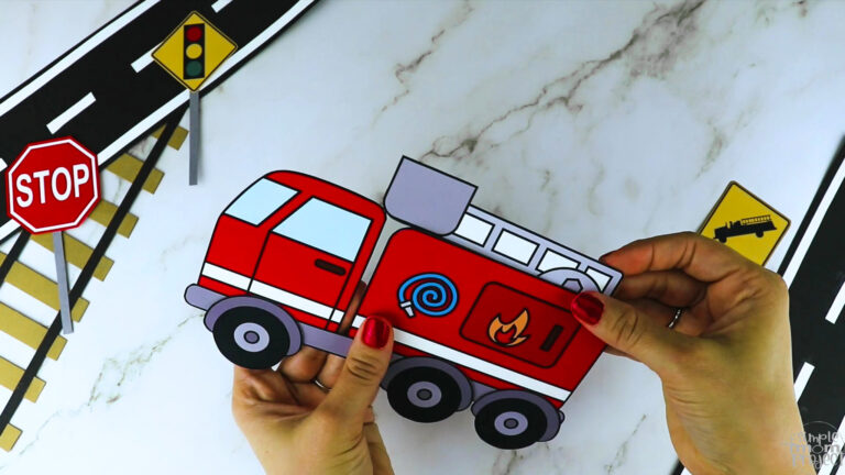 Printable Fire Truck Craft Template – Simple Mom Project