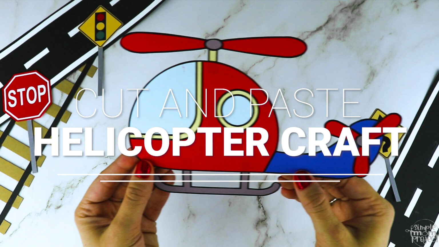 Printable Helicopter Craft Template – Simple Mom Project