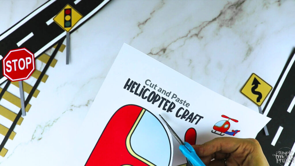 Printable Helicopter Craft Template – Simple Mom Project