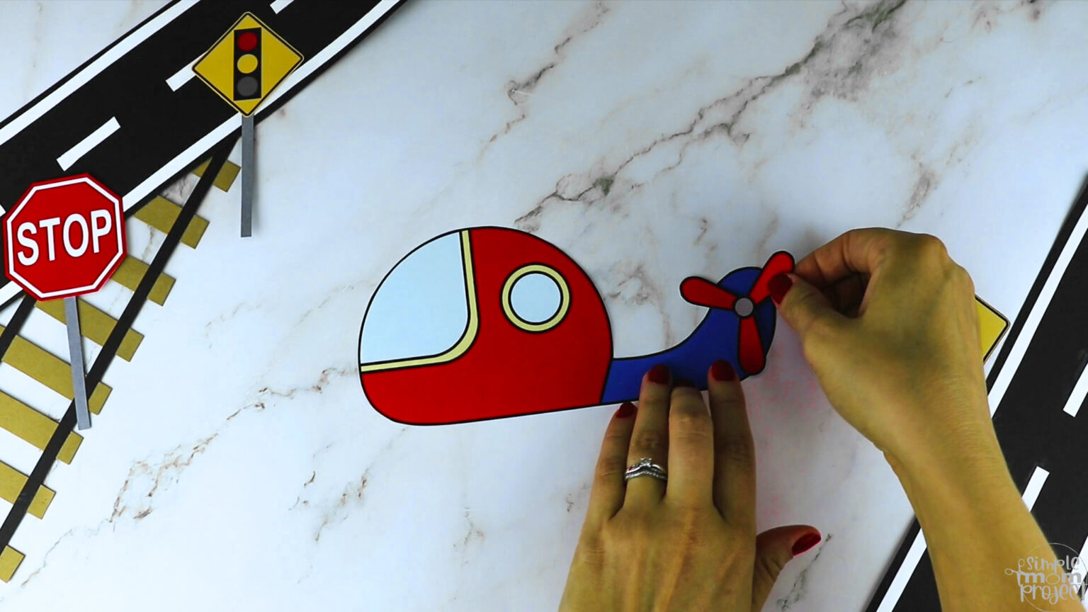 Printable Helicopter Craft Template – Simple Mom Project