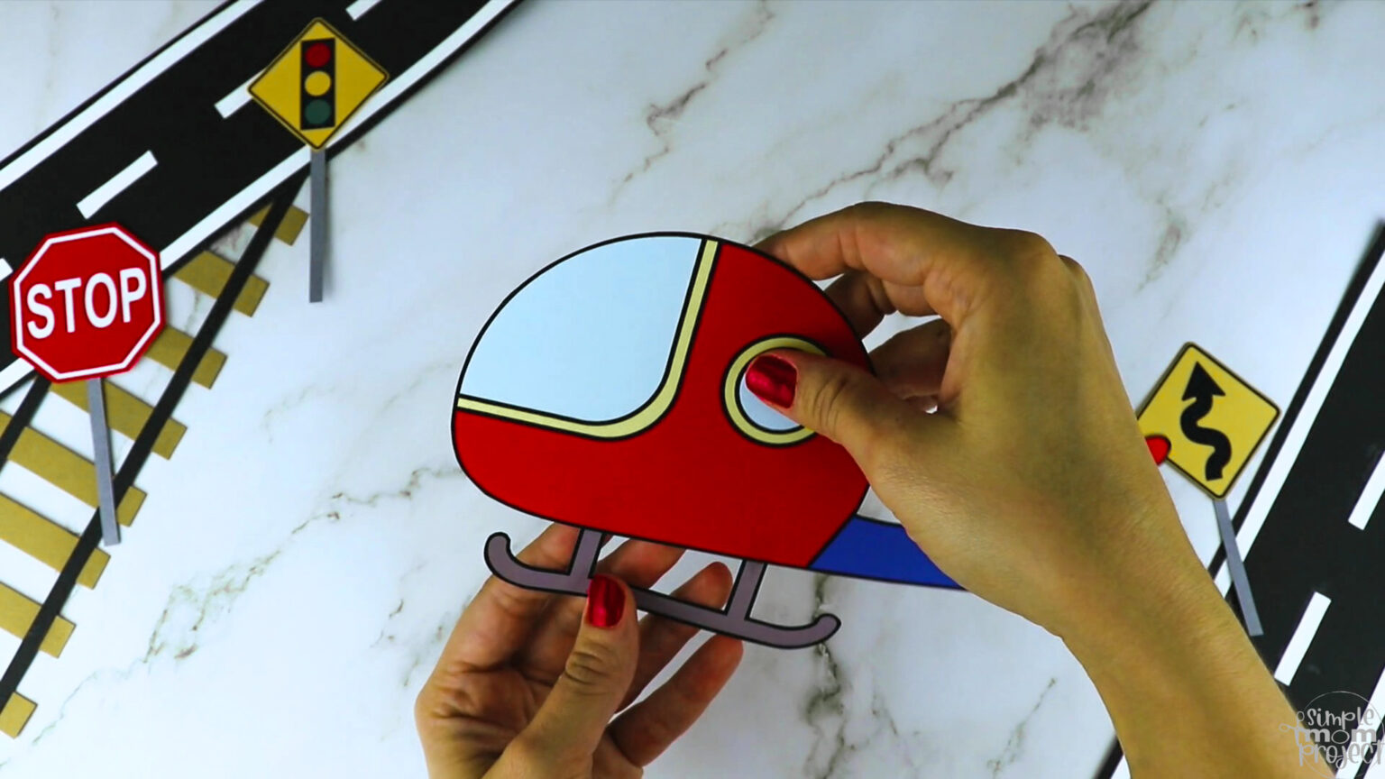 Printable Helicopter Craft Template – Simple Mom Project