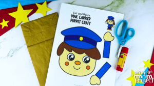 Printable Mail Carrier Paper Bag Puppet Template – Simple Mom Project