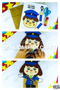 Printable Mail Carrier Paper Bag Puppet Template – Simple Mom Project