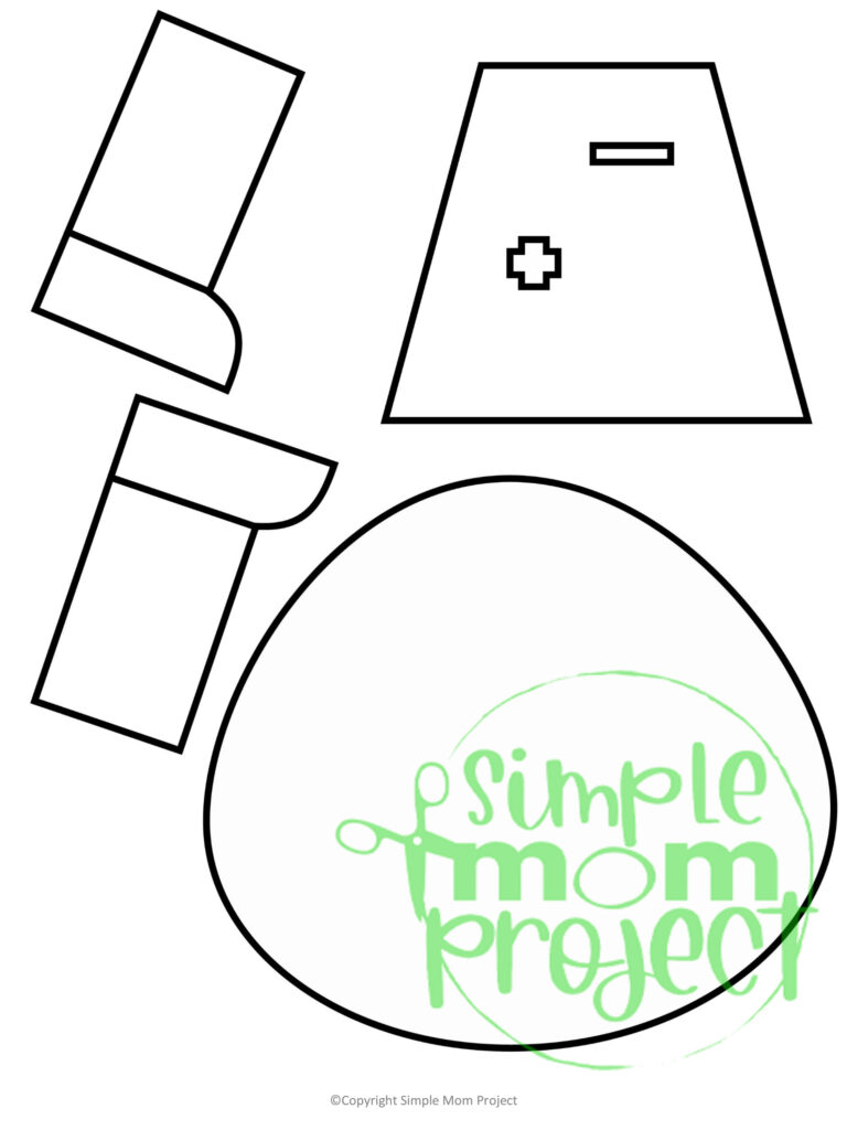 Printable Nurse Paper Bag Puppet Template – Simple Mom Project
