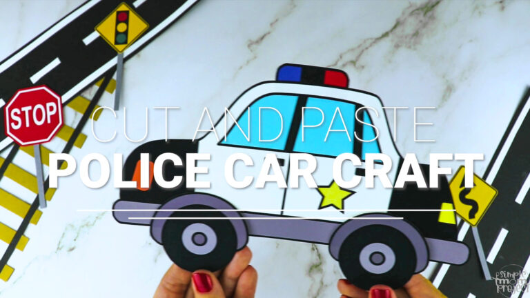 Printable Police Car Craft Template – Simple Mom Project