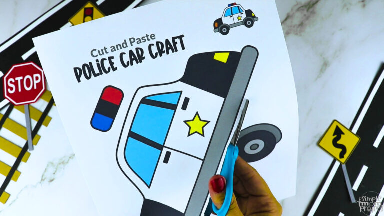 Printable Police Car Craft Template – Simple Mom Project