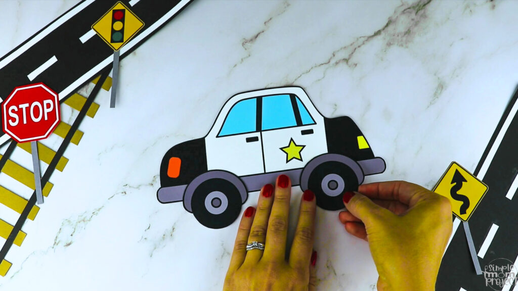 Printable Police Car Craft Template – Simple Mom Project