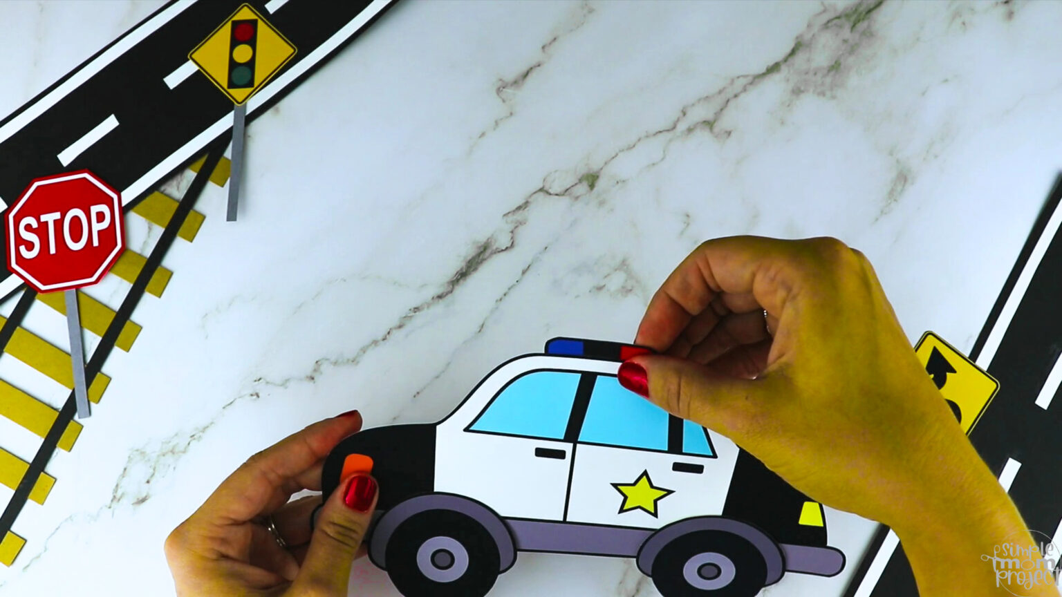 Printable Police Car Craft Template – Simple Mom Project