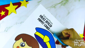 Printable Police Officer Paper Bag Puppet Template – Simple Mom Project