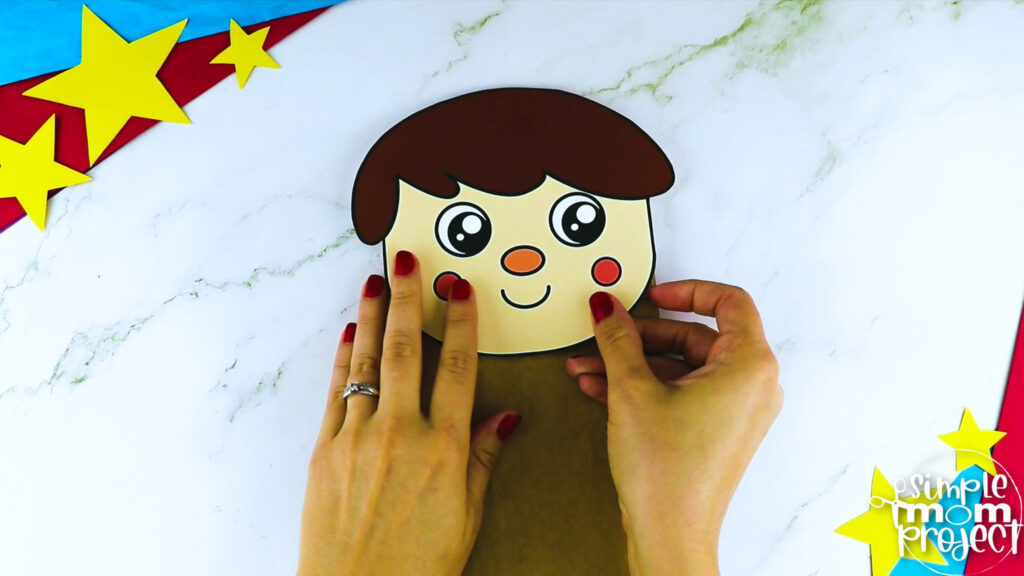 Printable Police Officer Paper Bag Puppet Template – Simple Mom Project