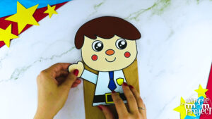 Printable Police Officer Paper Bag Puppet Template – Simple Mom Project