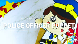 Printable Police Officer Paper Bag Puppet Template – Simple Mom Project