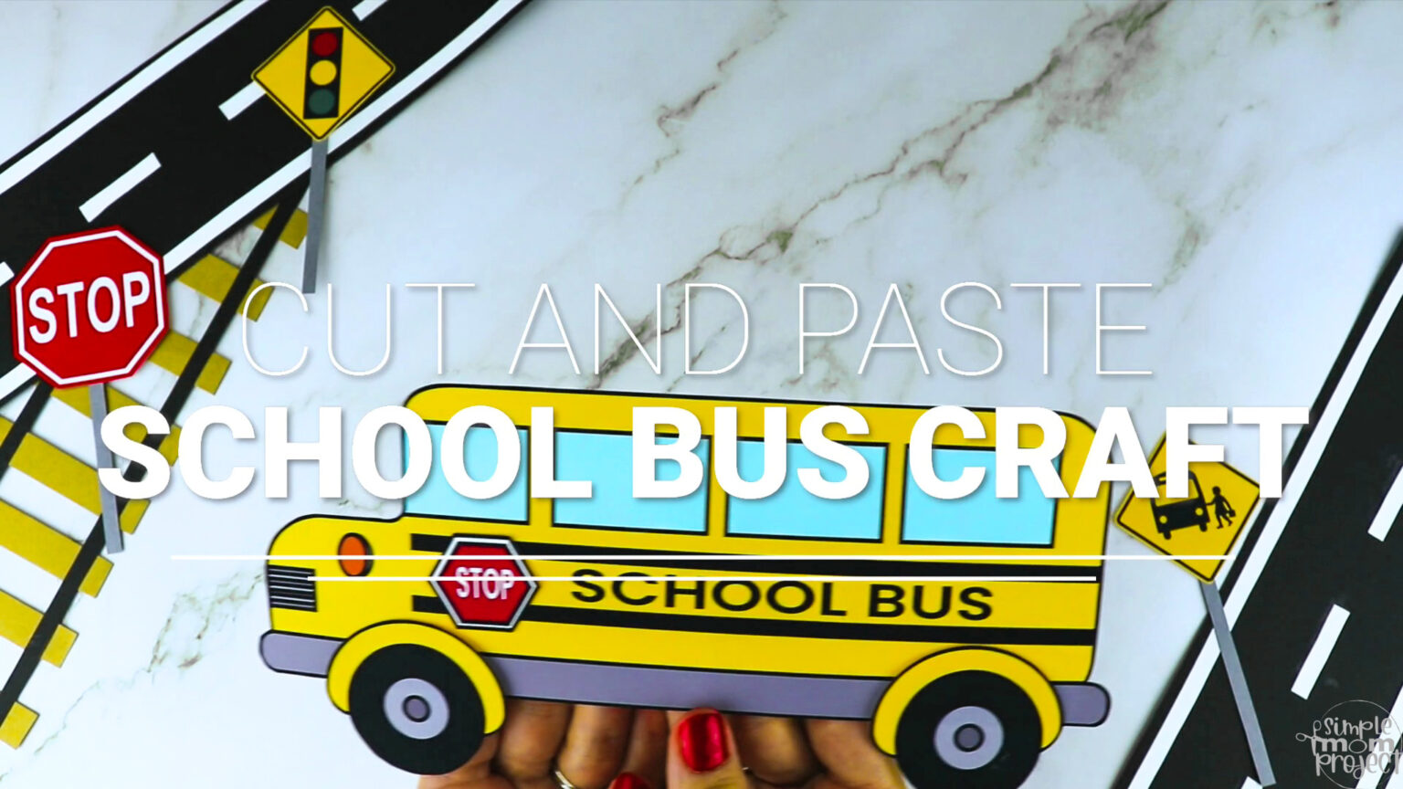 Printable School Bus Craft Template – Simple Mom Project