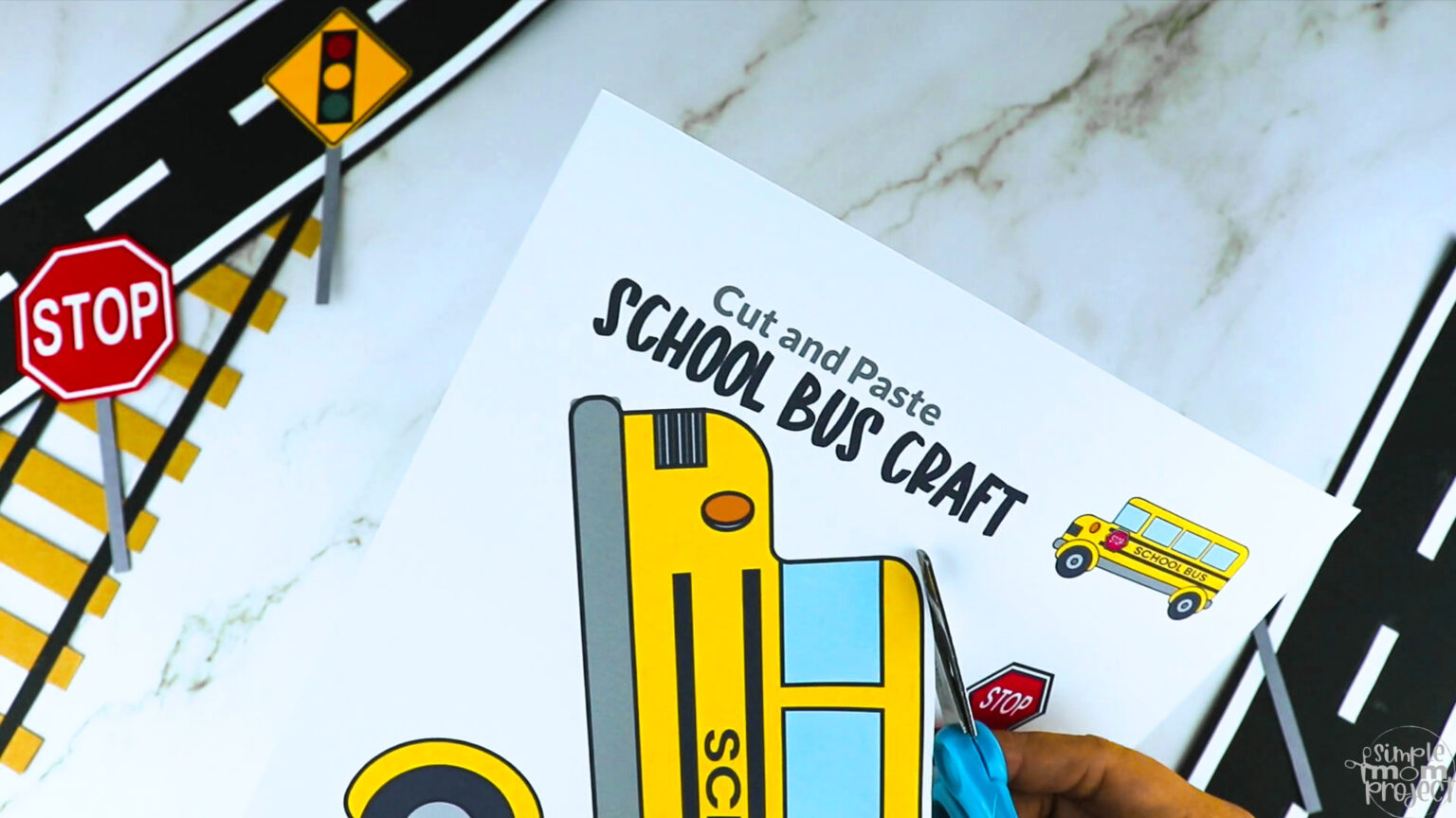 Printable School Bus Craft Template – Simple Mom Project