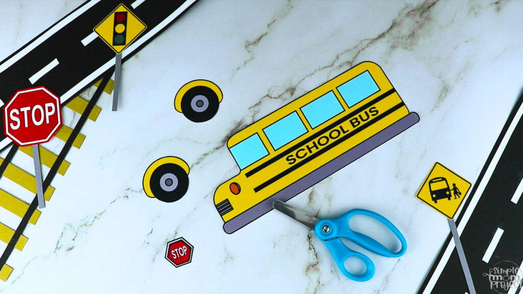 Printable School Bus Craft Template – Simple Mom Project