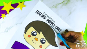 Printable Teacher Paper Bag Puppet Template – Simple Mom Project