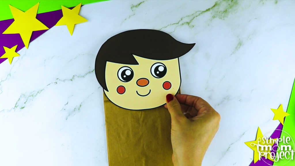 Printable Teacher Paper Bag Puppet Template – Simple Mom Project