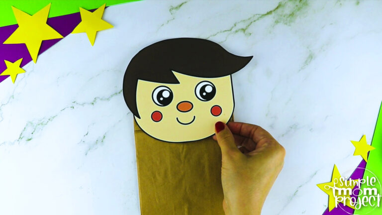 Printable Teacher Paper Bag Puppet Template – Simple Mom Project