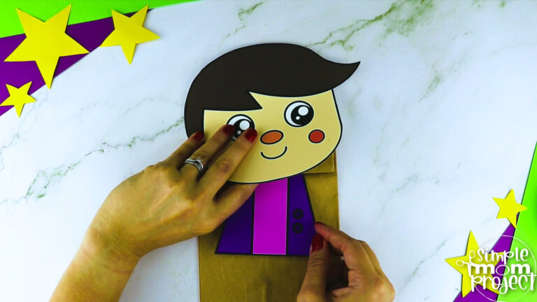Printable Teacher Paper Bag Puppet Template – Simple Mom Project