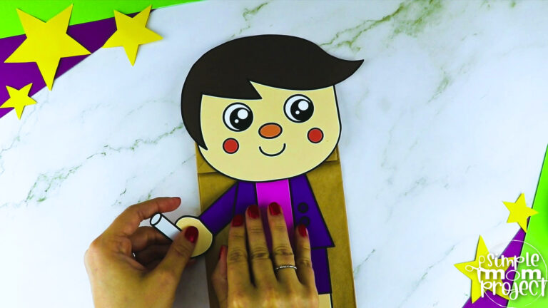 Printable Teacher Paper Bag Puppet Template – Simple Mom Project