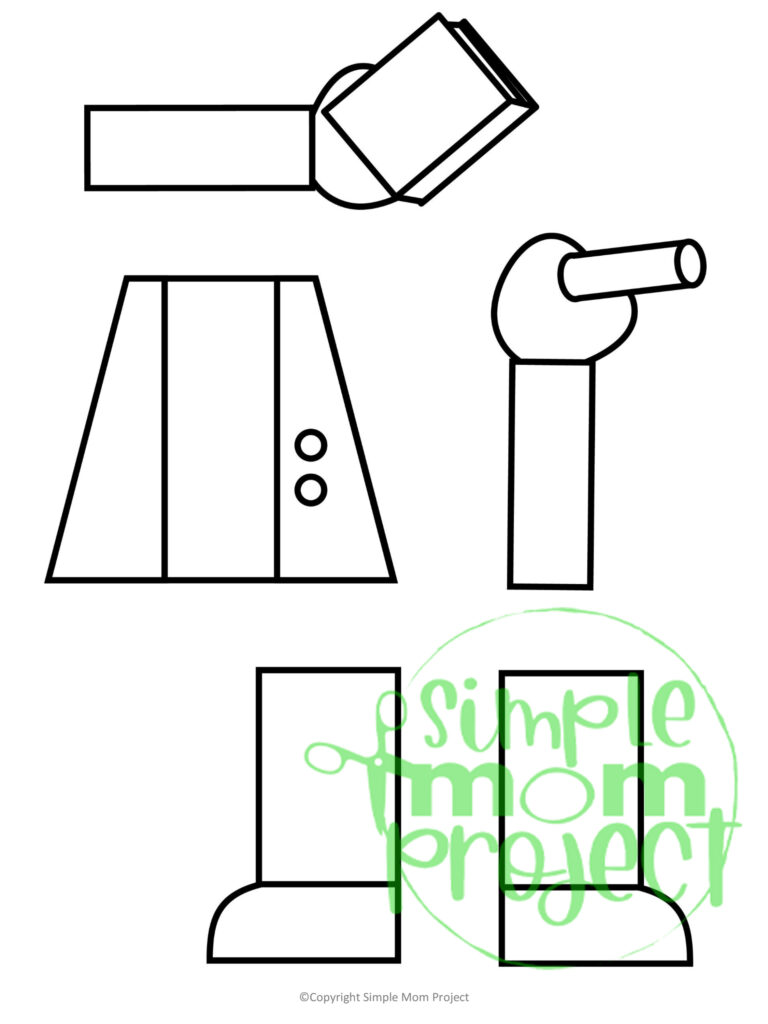 Printable Teacher Paper Bag Puppet Template – Simple Mom Project