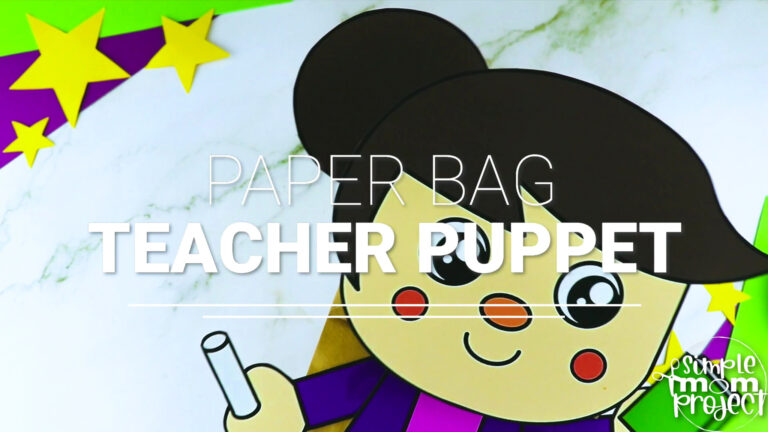Printable Teacher Paper Bag Puppet Template – Simple Mom Project