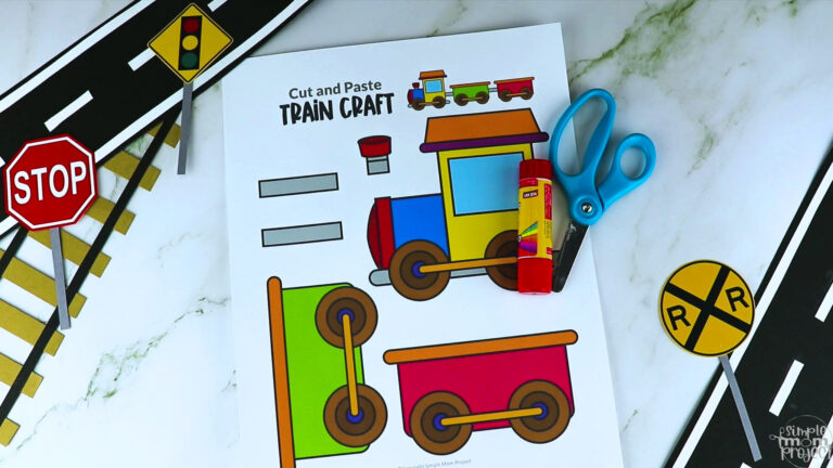 Printable Train Craft Template – Simple Mom Project