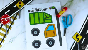 Printable Trash Truck Craft Template – Simple Mom Project