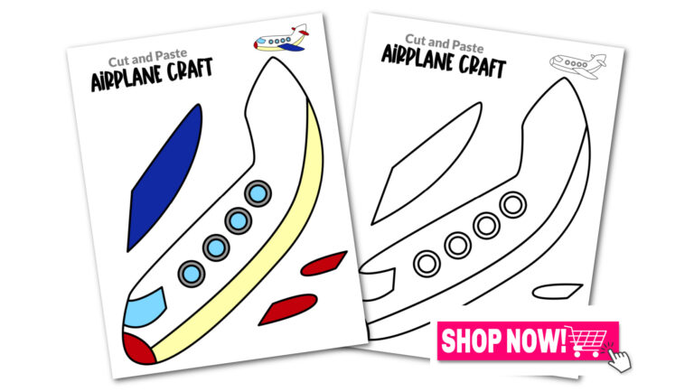 Printable Airplane Craft Template – Simple Mom Project
