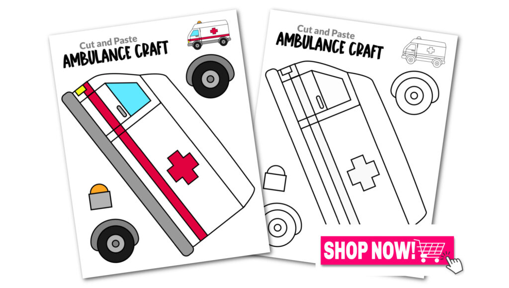 Printable Ambulance Craft Template – Simple Mom Project