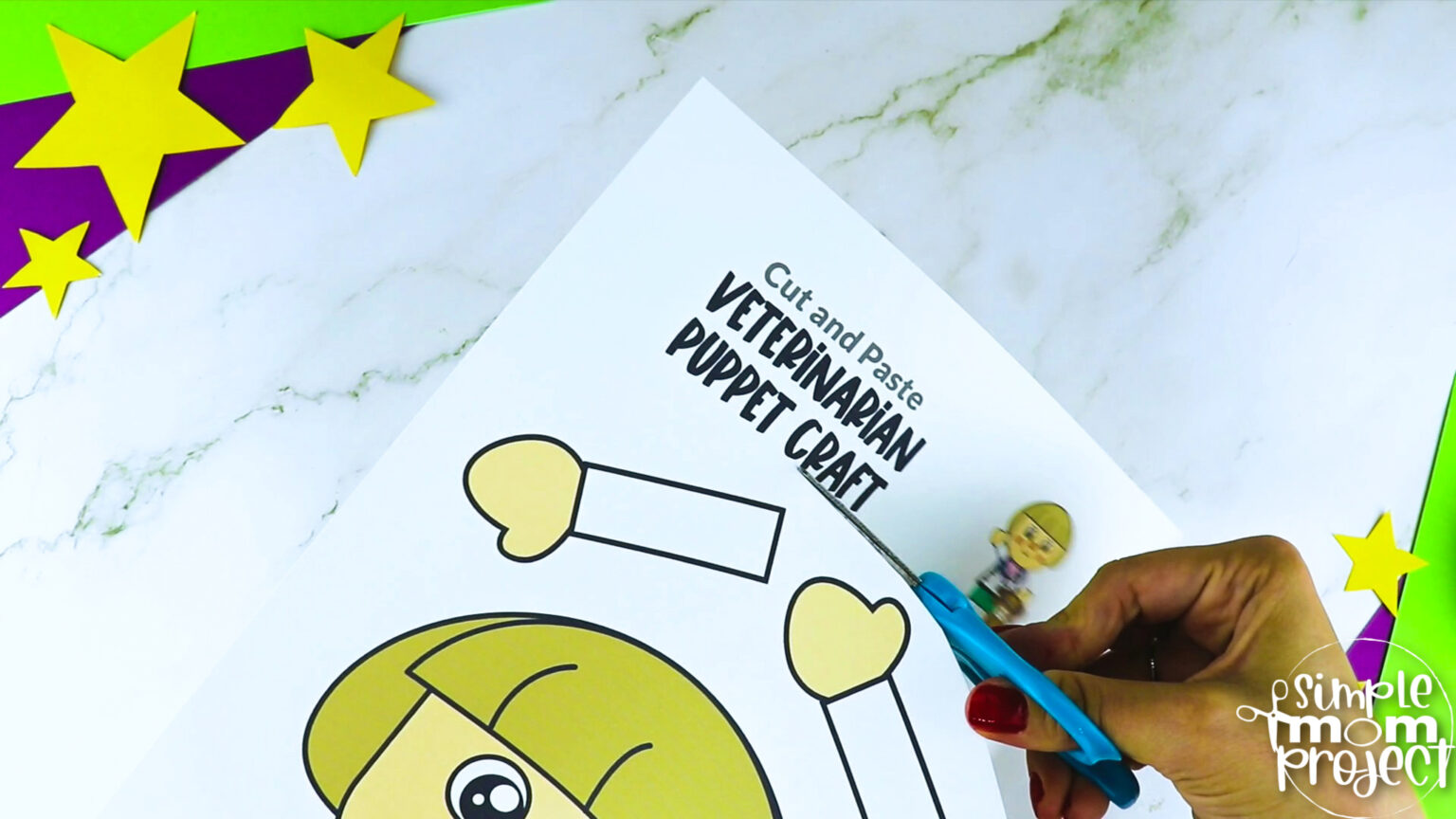 Veterinarian Paper Bag Puppet Craft for Kids (Easy Community Helper ...