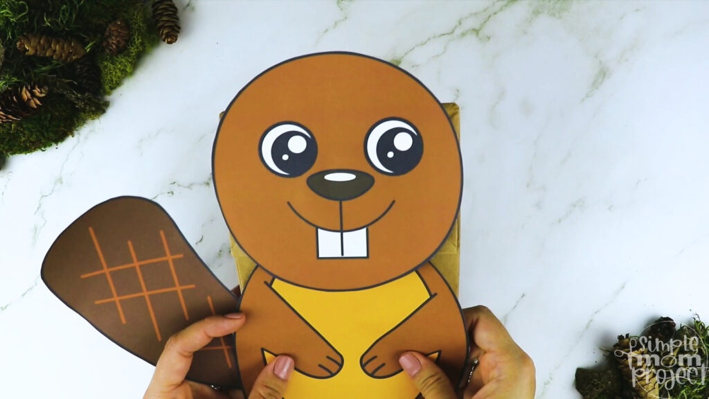Printable Beaver Paper Bag Puppet Template – Simple Mom Project