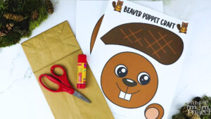 Printable Beaver Paper Bag Puppet Template – Simple Mom Project