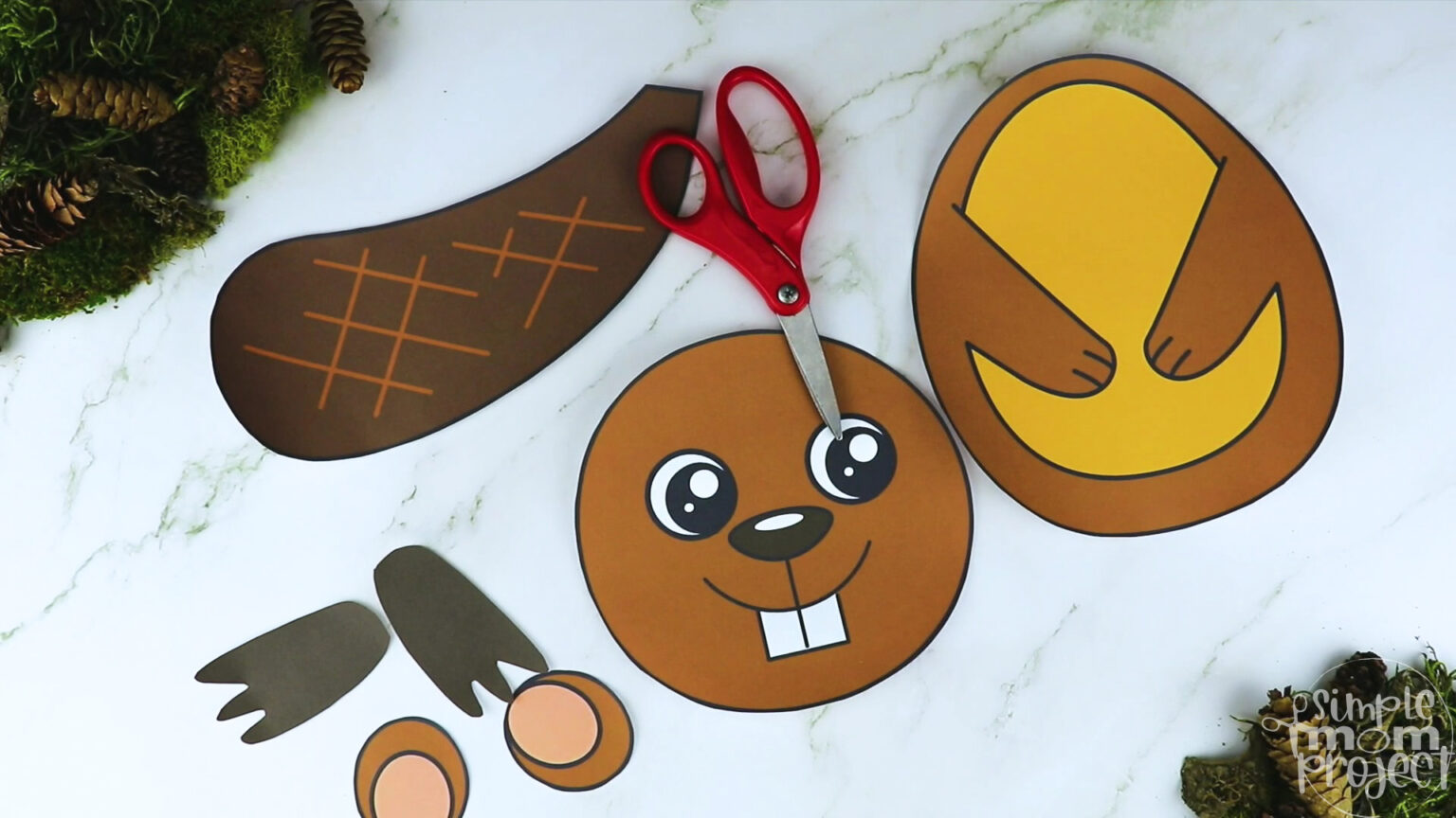 Printable Beaver Paper Bag Puppet Template – Simple Mom Project