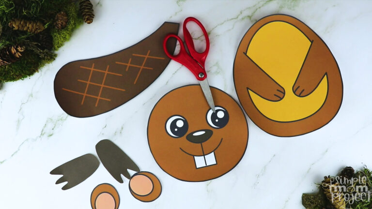 Printable Beaver Paper Bag Puppet Template – Simple Mom Project