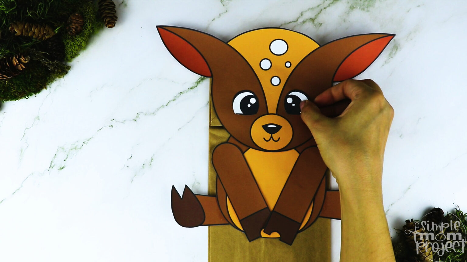 Printable Deer Paper Bag Puppet Template – Simple Mom Project