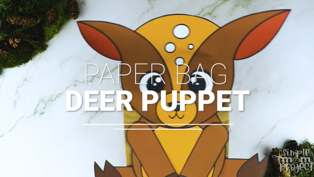 Printable Deer Paper Bag Puppet Template – Simple Mom Project