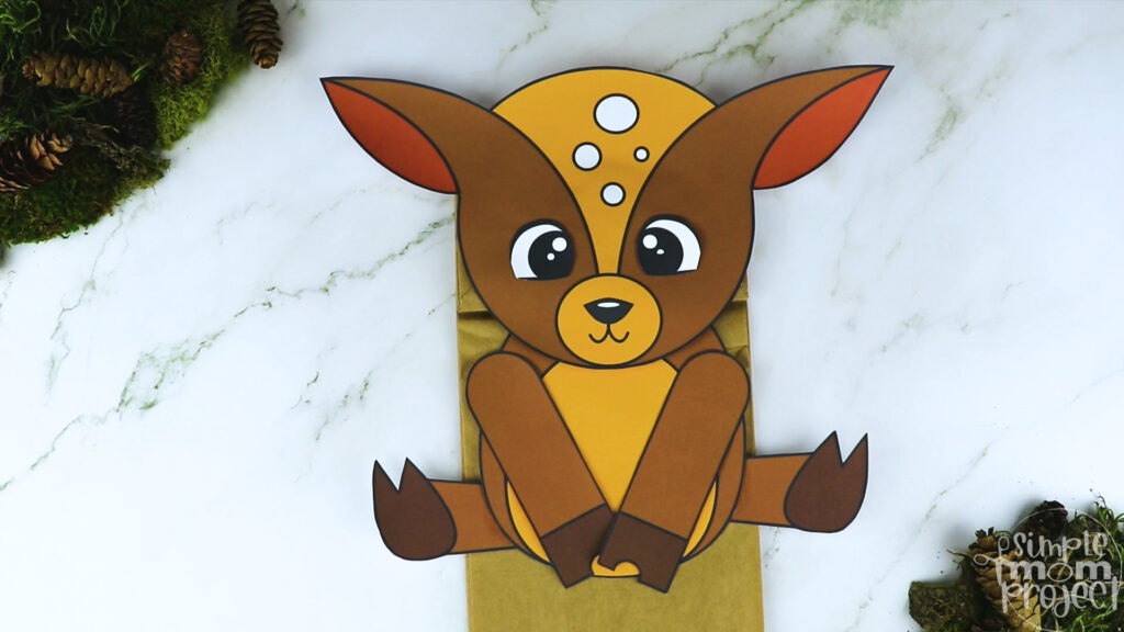 Printable Deer Paper Bag Puppet Template – Simple Mom Project