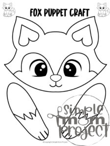 Printable Woodland Animal Puppet Craft Templates – Simple Mom Project
