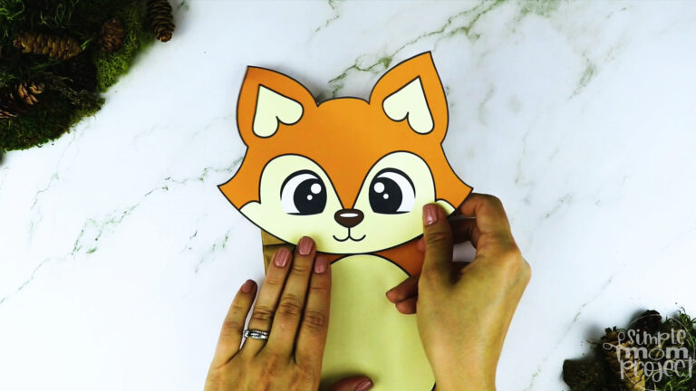 Printable Fox Paper Bag Puppet Template - Simple Mom Project