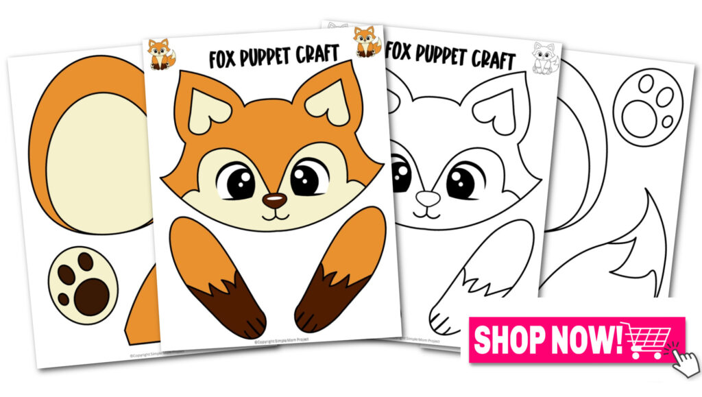 Printable Fox Paper Bag Puppet Template – Simple Mom Project