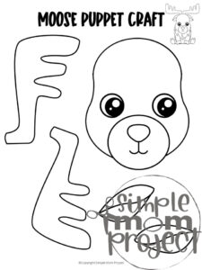 Printable Woodland Animal Puppet Craft Templates – Simple Mom Project