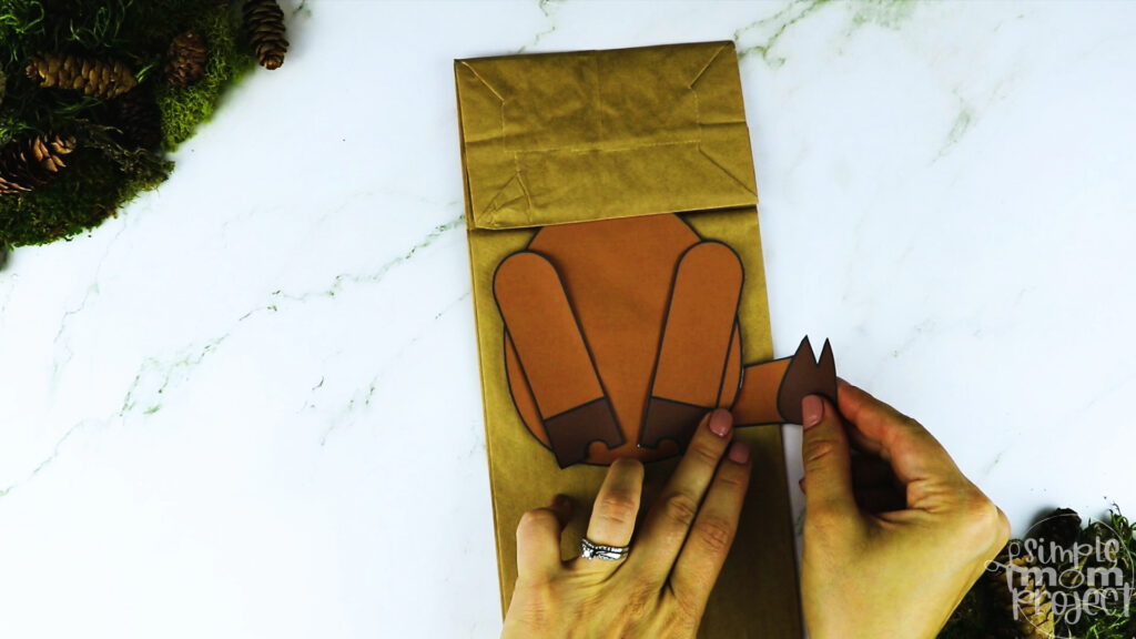 Printable Moose Paper Bag Puppet Template – Simple Mom Project